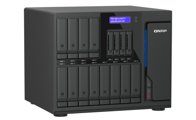 QNAP apresenta TVS-AIh1688ATX: Um NAS com NPU dedicada e 36 TOPS para ...